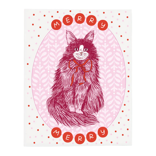 Merry Cat Holiday Card by The Good Twin – Mochi Kids