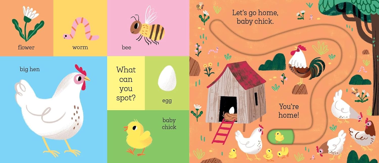 Let's Go Home, Baby Chick Board Book by Carolina Búzio – Mochi Kids