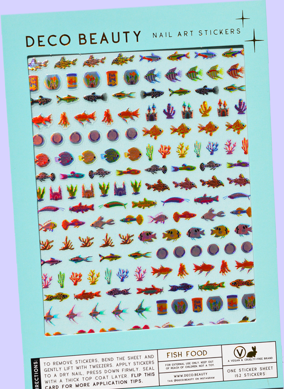 Fish Food Nail Stickers by Deco Beauty – Mochi Kids