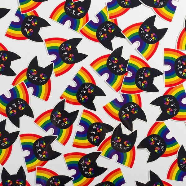 Rainbow Cat Sticker by Baby Cats of California – Mochi Kids
