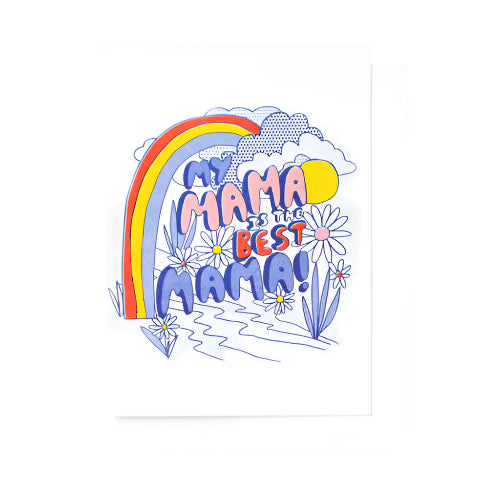Best Mom - Risograph Card by Yellow Owl Workshop – Mochi Kids