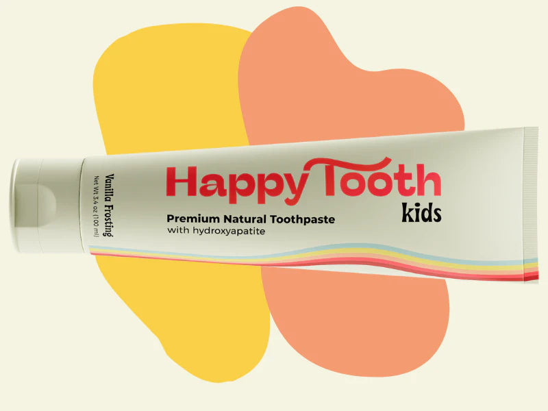 Premium Natural Toothpaste - Vanilla Frosting by Happy Tooth – Mochi Kids
