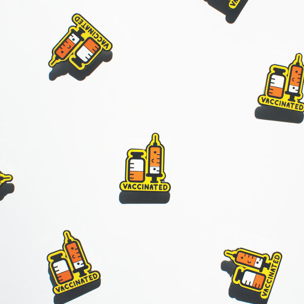 SALE Kawaii Vaccinated Enamel Pin – Mochi Kids